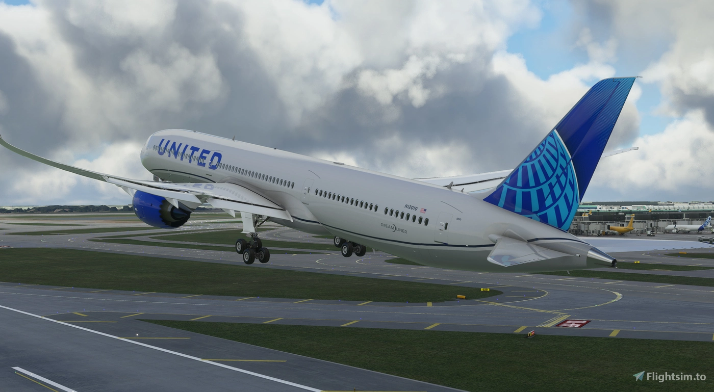 United Airlines B787-10 New colors for Microsoft Flight Simulator | MSFS