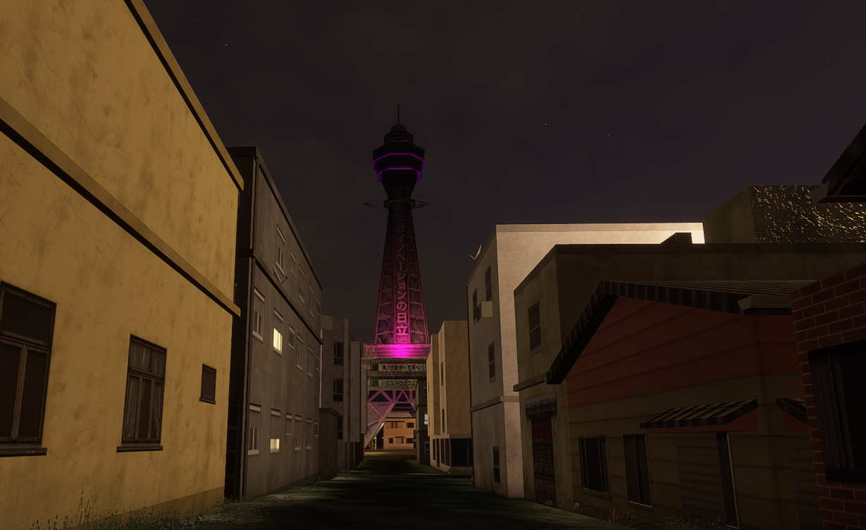Tsutenkaku Tower Osaka for Microsoft Flight Simulator | MSFS