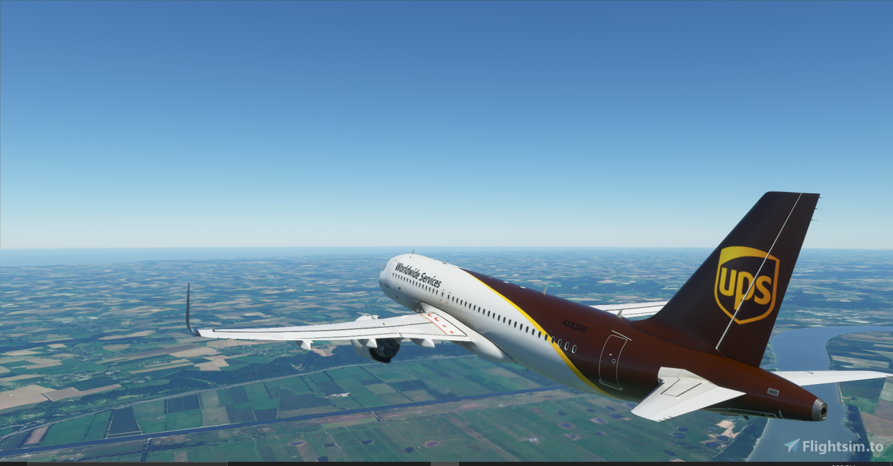 [A32NX] United Parcel Service (UPS) for Microsoft Flight Simulator | MSFS