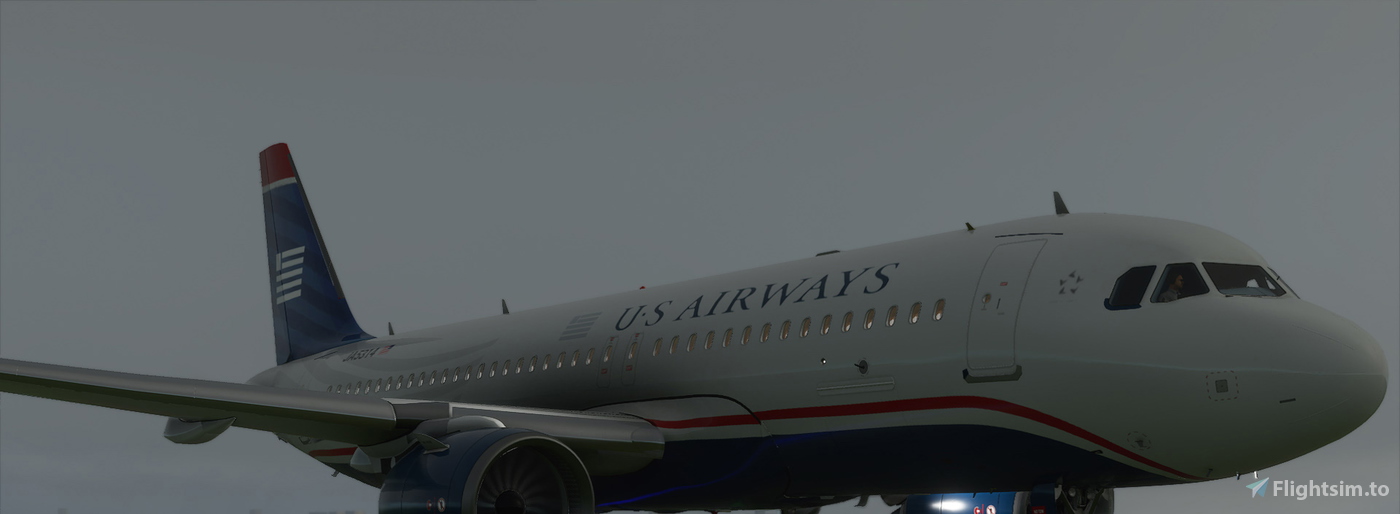US Airways Livery - A320 for Microsoft Flight Simulator | MSFS