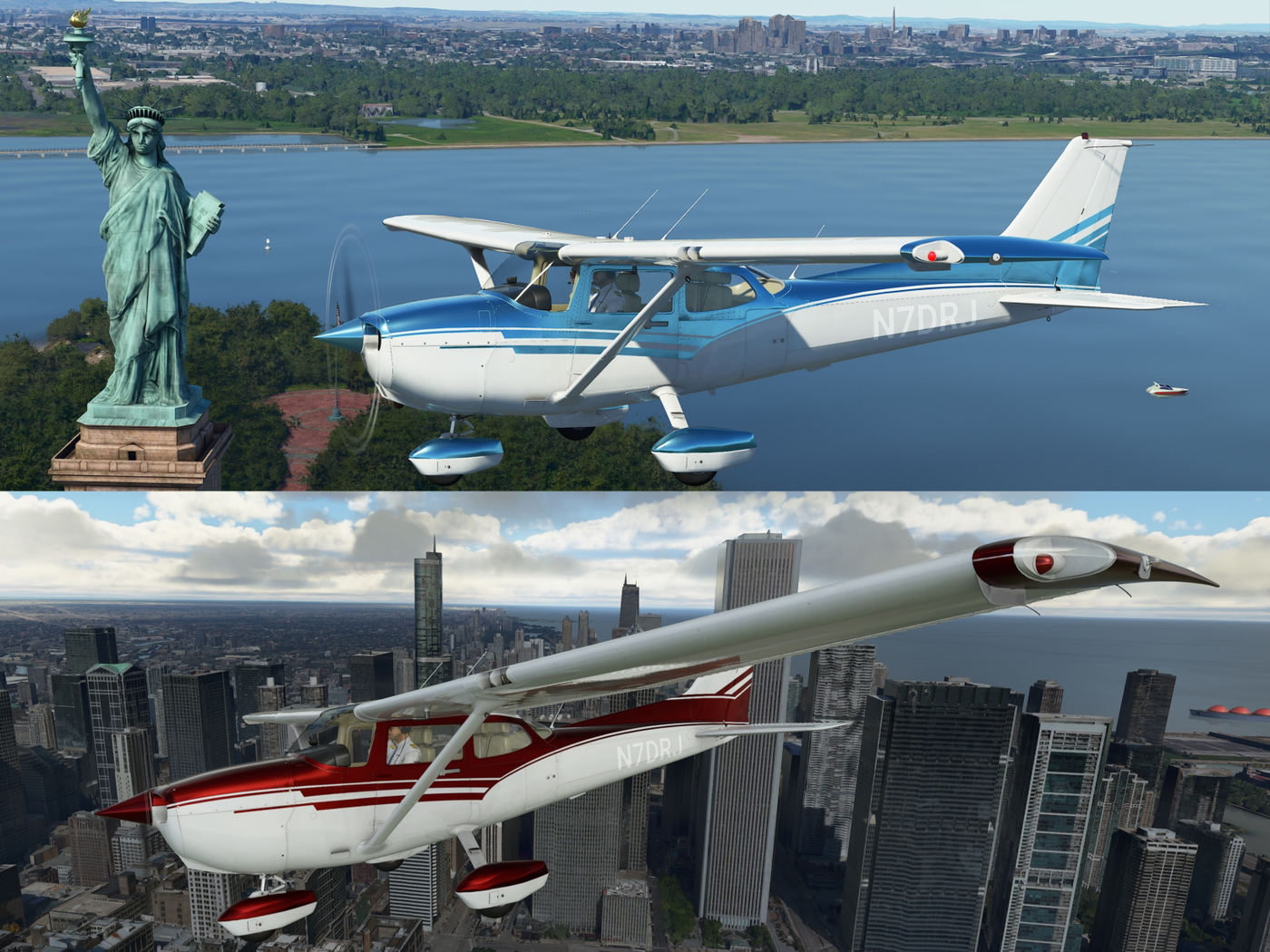 Custom C172 Metallic Paint Jobs for Microsoft Flight Simulator | MSFS