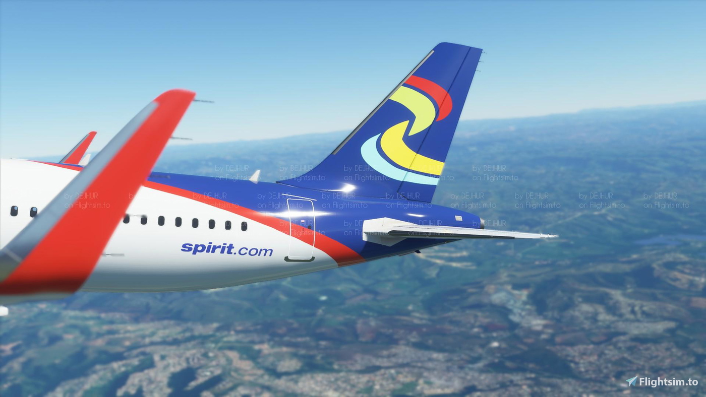 A32NX Spirit Airlines (Old Livery)[4K](Update 5) for Microsoft Flight ...