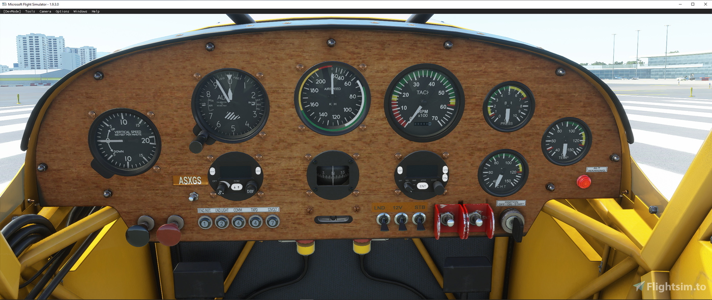 Zlin Savage Cub panel file for Microsoft Flight Simulator | MSFS