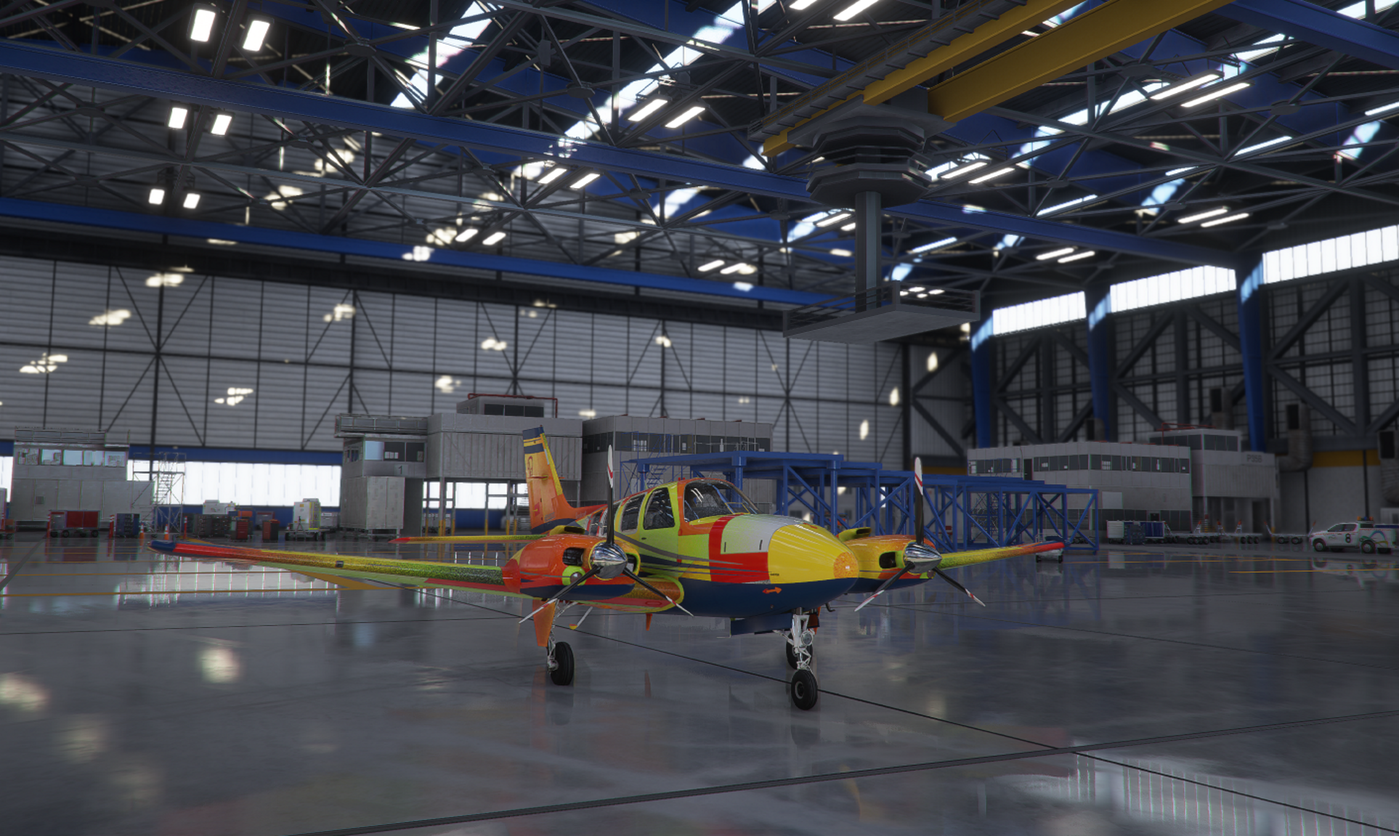 Beechcraft Baron G58 "Harlequin" for Microsoft Flight Simulator | MSFS