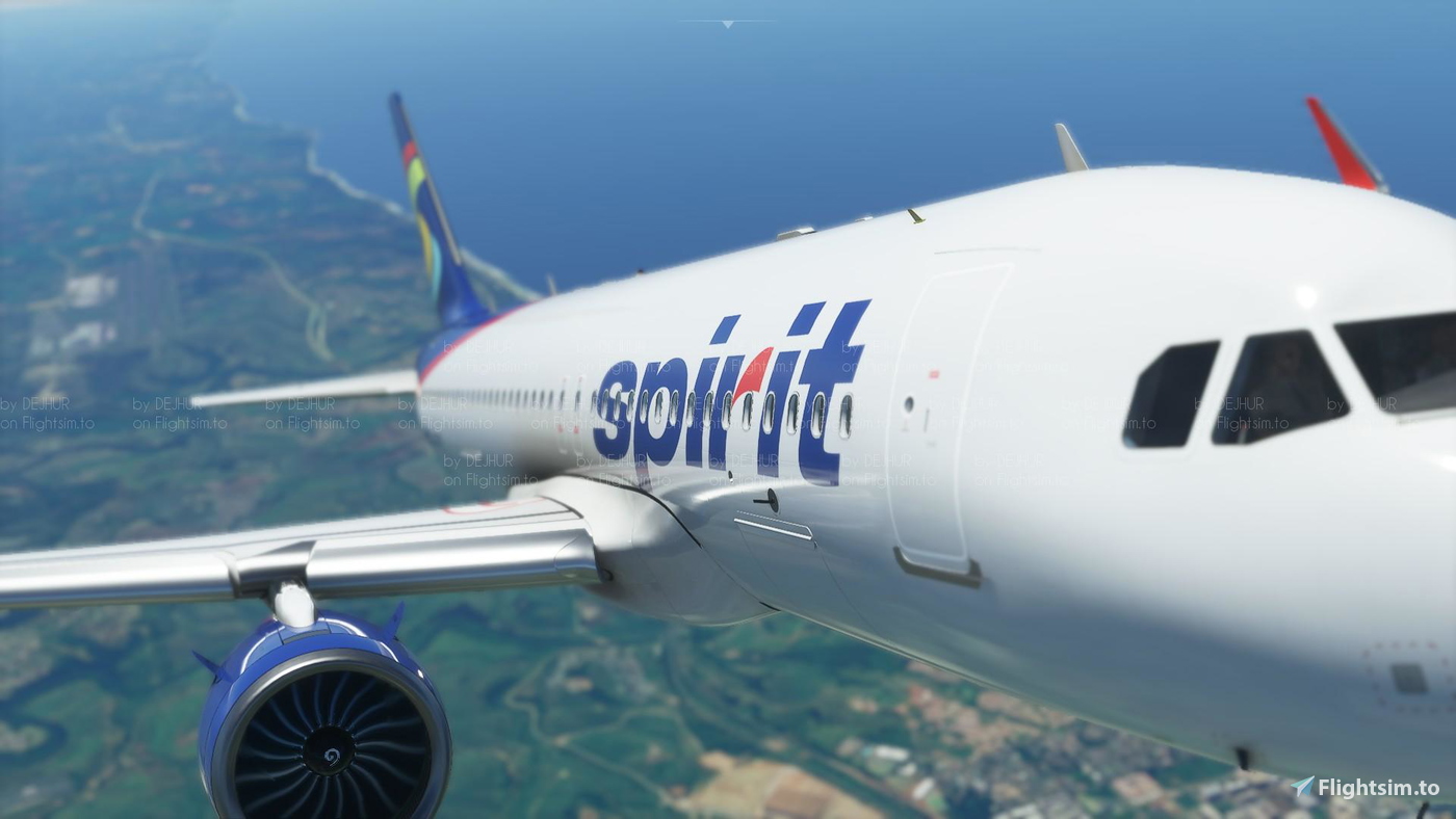 A32NX Spirit Airlines (Old Livery)[4K](Update 5) for Microsoft Flight ...