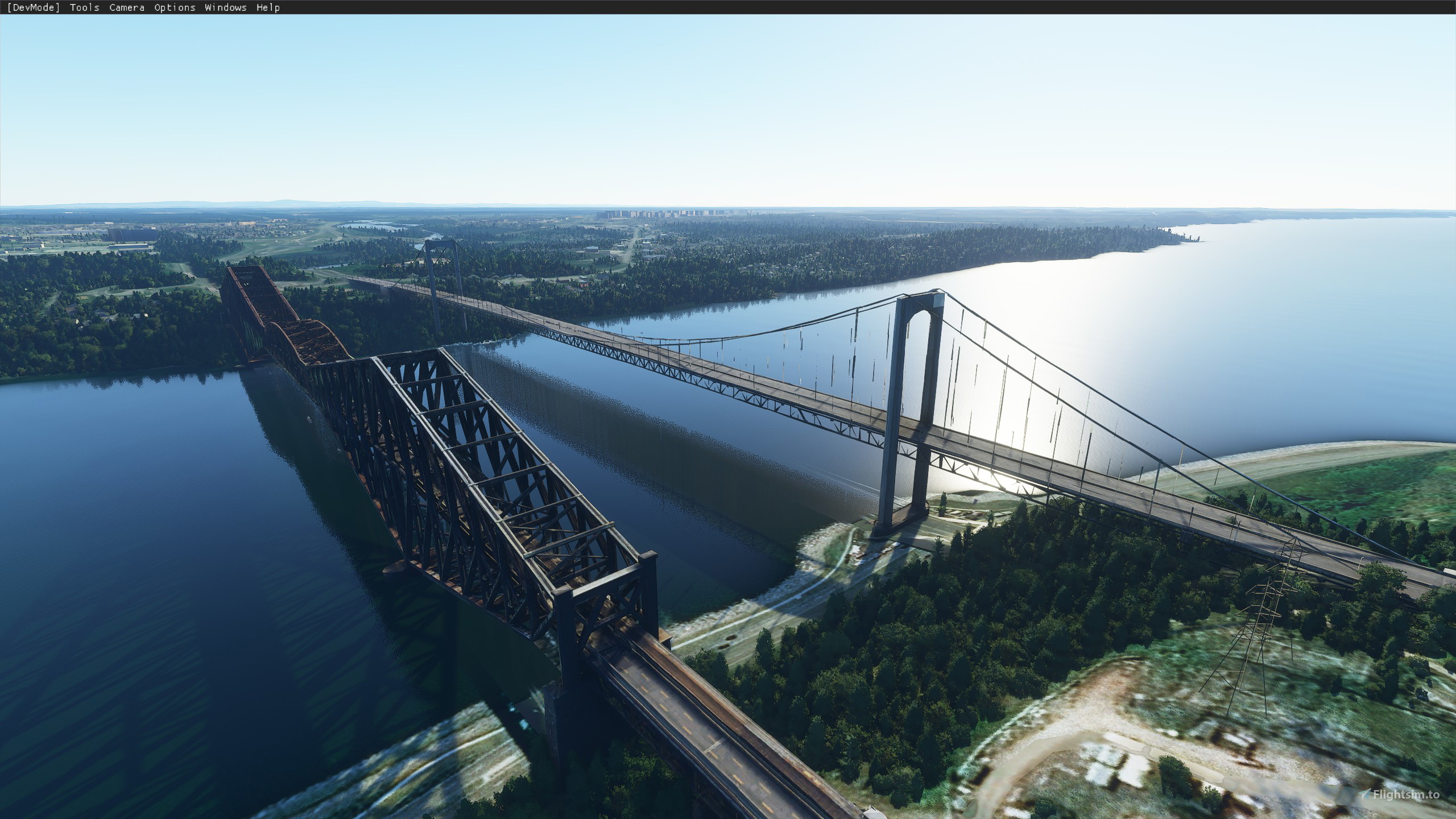 Quebec city bridges para Microsoft Flight Simulator | MSFS
