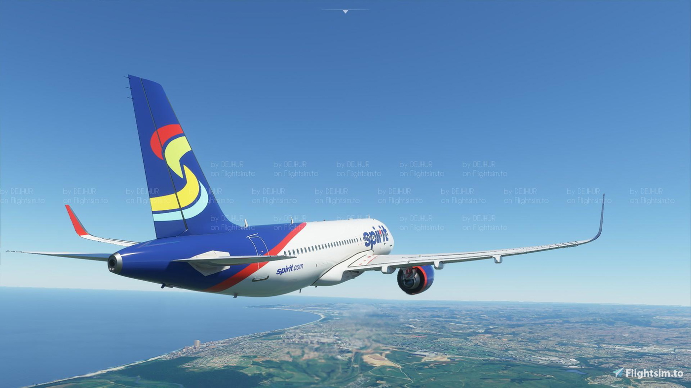 A32NX Spirit Airlines (Old Livery)[4K](Update 5) for Microsoft Flight ...