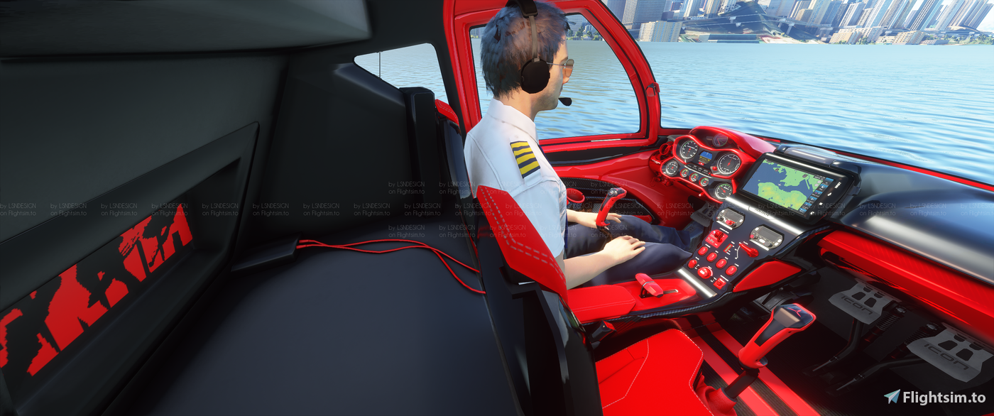 AKIRA ICON A5 + cockpit red & black for Microsoft Flight Simulator | MSFS