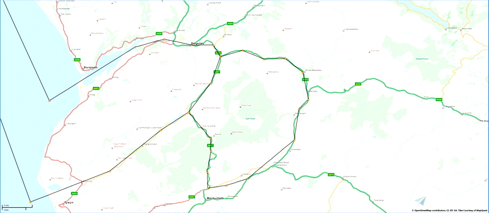 Mach Loop - Low Flying Area 7 (RAF/USAF), Wales, Snowdonia, UK (Flight ...