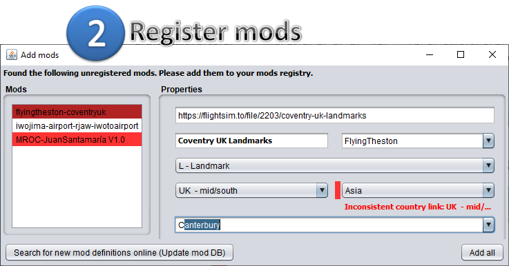 Mod Selector 0.9 + Online mods DB for Microsoft Flight Simulator | MSFS