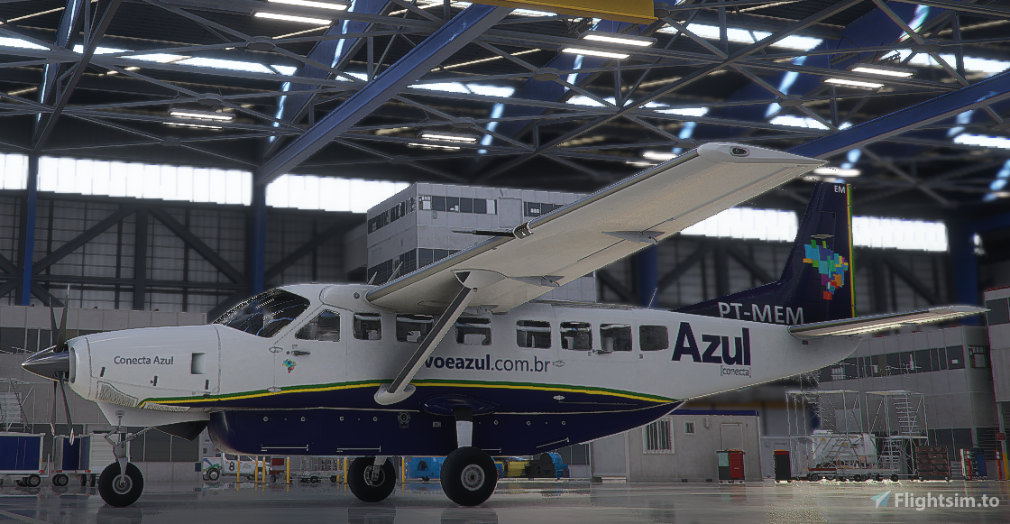 AZUL CONECTA C208B 2K for Microsoft Flight Simulator | MSFS