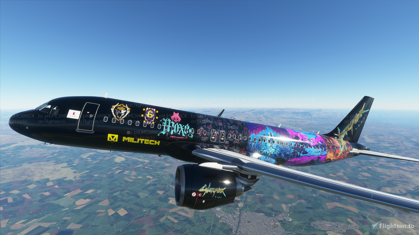 [High Res] Cyberpunk 2077 (fictional) for Microsoft Flight Simulator | MSFS