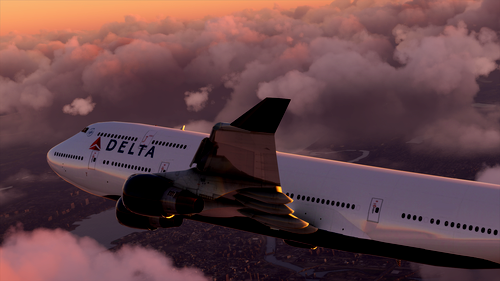 Boeing 747-400 Delta Airlines » Microsoft Flight Simulator