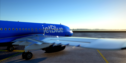 8K textures JetBlue "Bluericua" » Microsoft Flight Simulator
