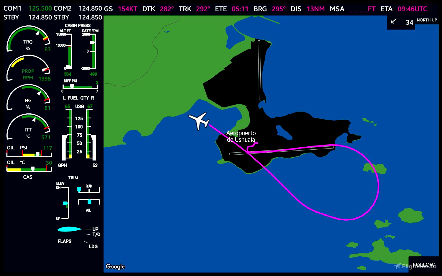 MSFS G3000 MFD Screen for Tablets » Microsoft Flight Simulator