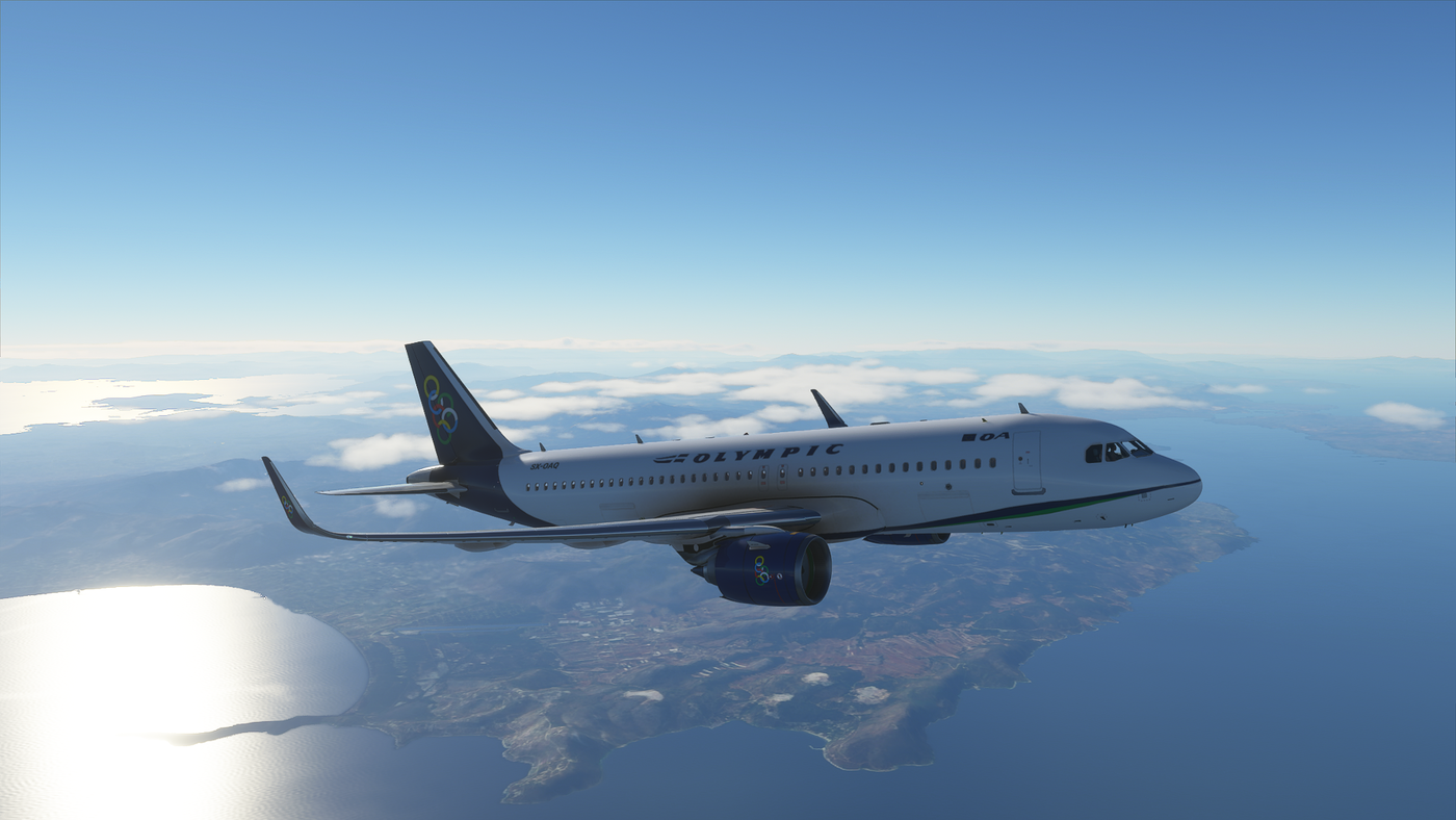 [A32NX] Olympic Air A320 Neo Livery for Microsoft Flight Simulator | MSFS