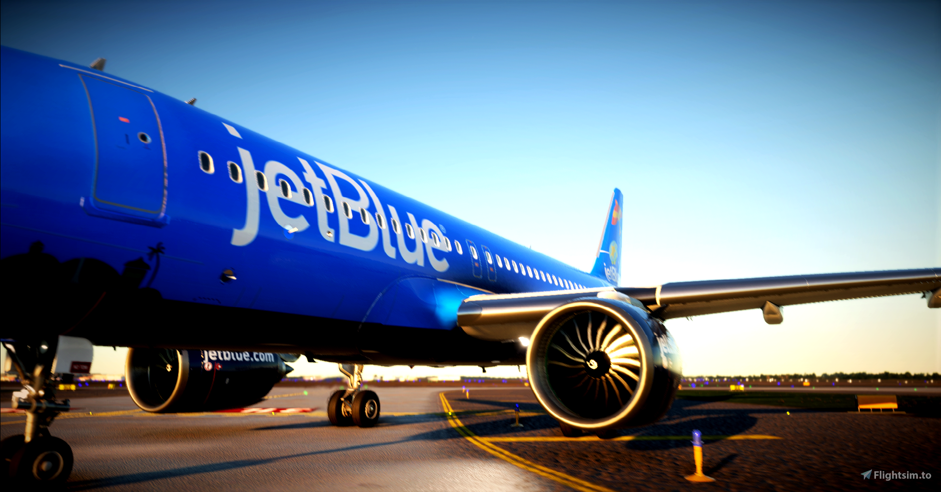8K textures JetBlue "Bluericua" » Microsoft Flight Simulator