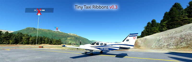 Tiny Taxi Ribbons for Microsoft Flight Simulator | MSFS
