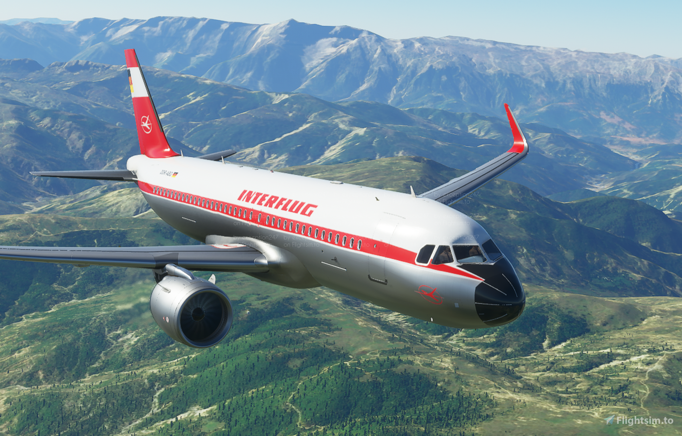 Interflug A320N Livery for Microsoft Flight Simulator | MSFS