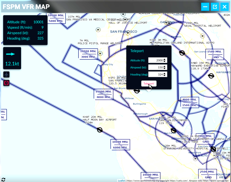 FSPM VFR Map for Microsoft Flight Simulator | MSFS
