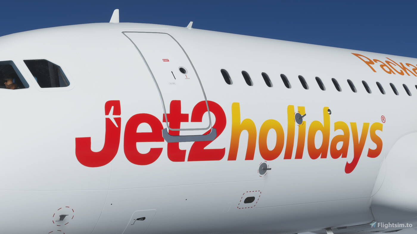 Jet2Holidays A320neo Livery for Microsoft Flight Simulator | MSFS