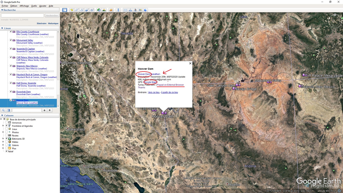 KML for New Airports and Points of Interest USA of FS2020 release 1.11 ...