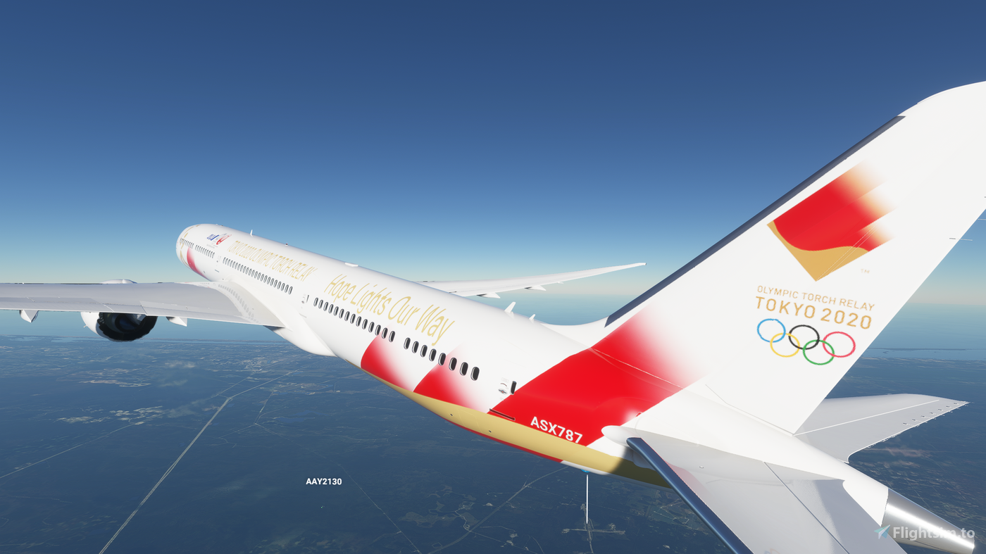 2020 olympics Torch relay for Microsoft Flight Simulator | MSFS