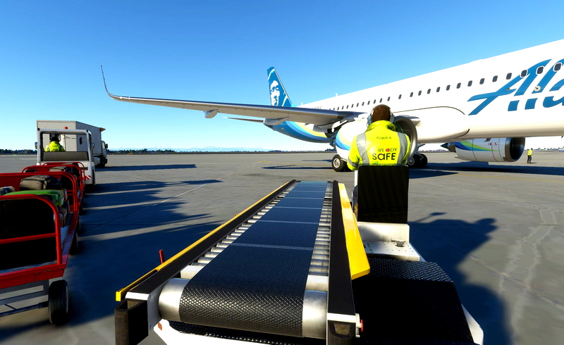 Alaska Airlines "Ready Safe Go" Ground Handling Uniform 对于 Microsoft ...