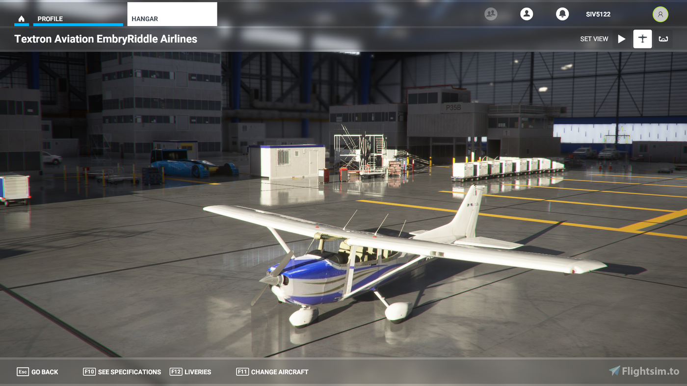 Cessna 172 G1000 Embry Riddle Livery for Microsoft Flight Simulator | MSFS