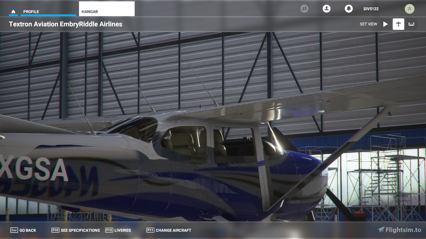Cessna 172 G1000 Embry Riddle Livery for Microsoft Flight Simulator | MSFS