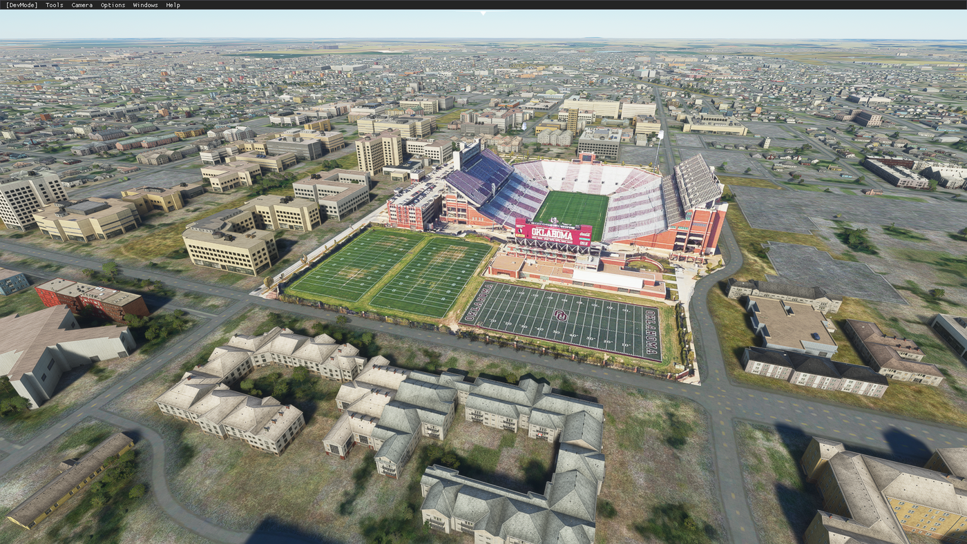 Oklahoma stadium for Microsoft Flight Simulator | MSFS
