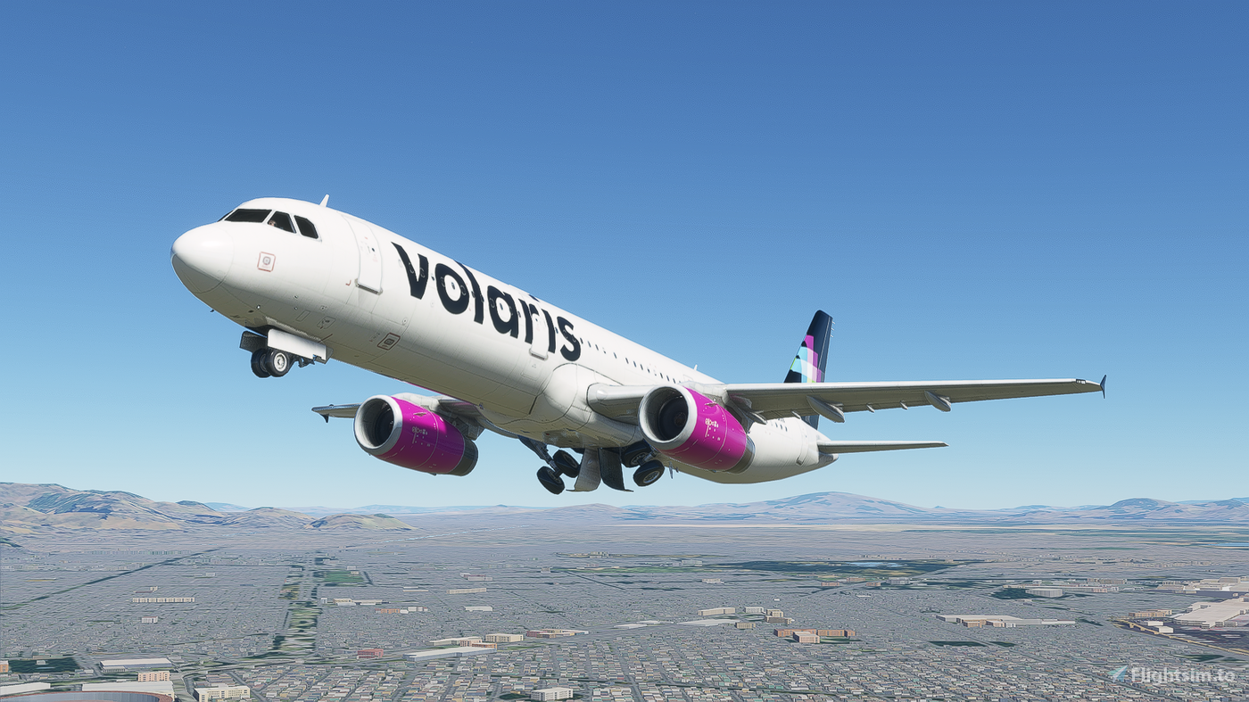 [4K] Volaris A321 livery for Microsoft Flight Simulator | MSFS