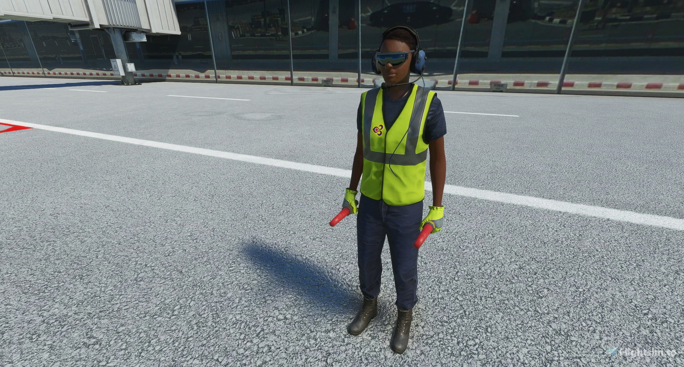 Thai Airways Ground Crew Textures for Microsoft Flight Simulator | MSFS