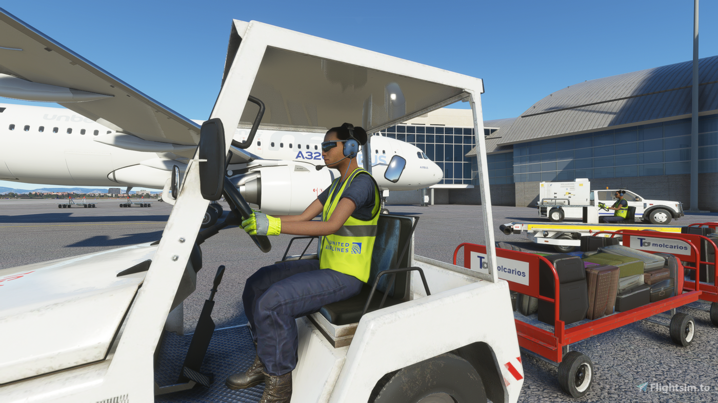 Ground Workers | United Airlines for Microsoft Flight Simulator | MSFS