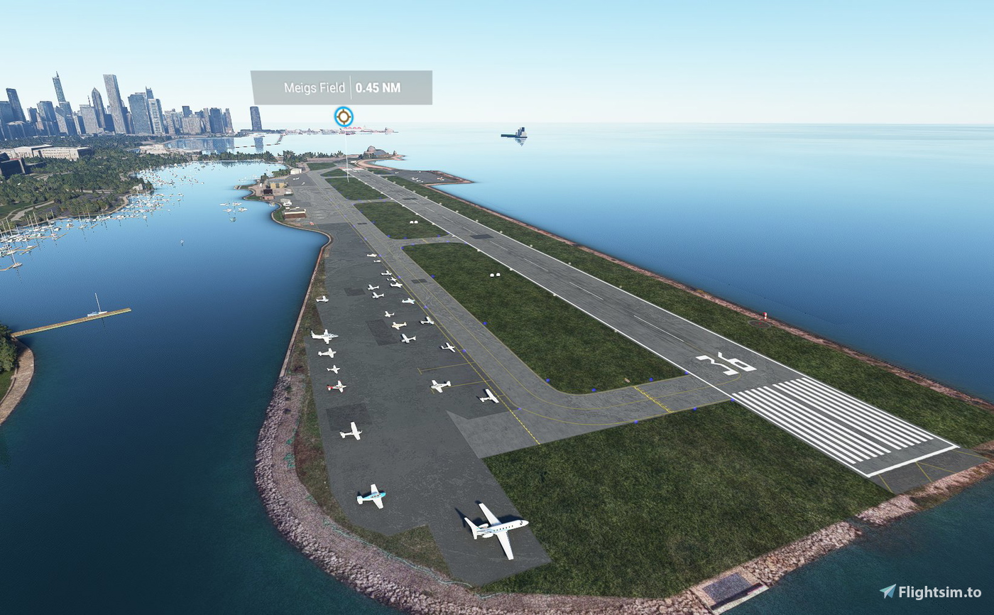 KCGX - Meigs Field para Microsoft Flight Simulator | MSFS