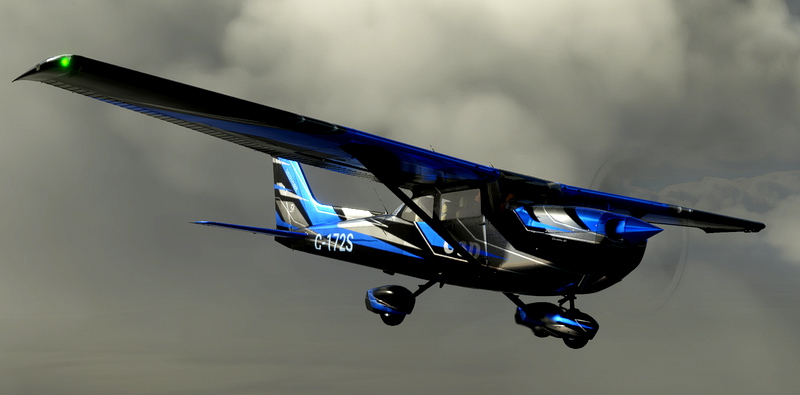 C172 Classic + G1000 C-3D Blue for Microsoft Flight Simulator | MSFS