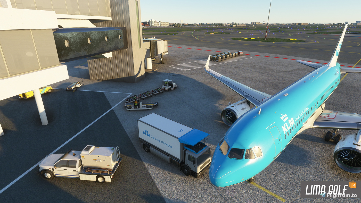 KLM Catering Truck livery for Microsoft Flight Simulator | MSFS