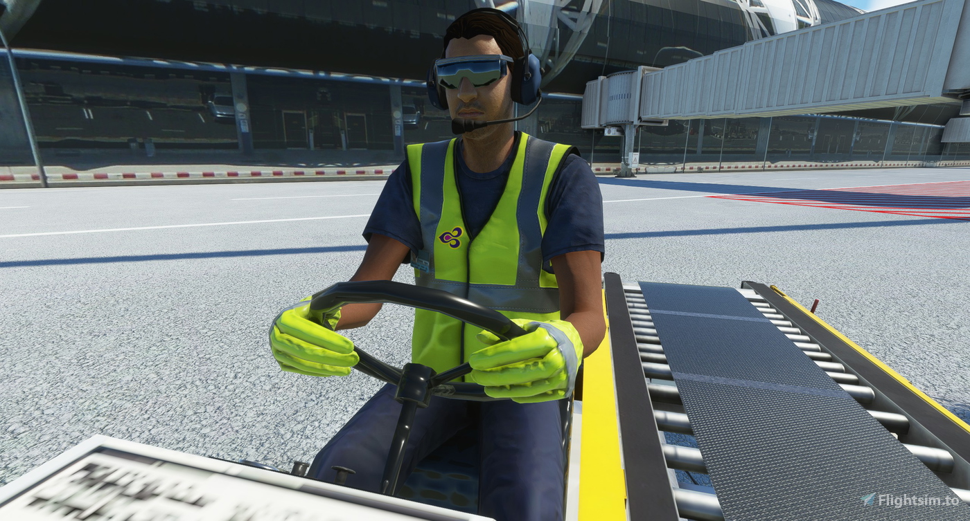 Thai Airways Ground Crew Textures for Microsoft Flight Simulator | MSFS