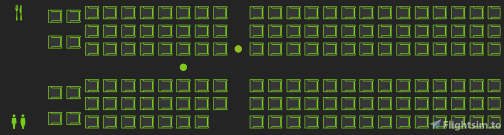Spirit Airlines a321 layout for PACX for Microsoft Flight Simulator | MSFS