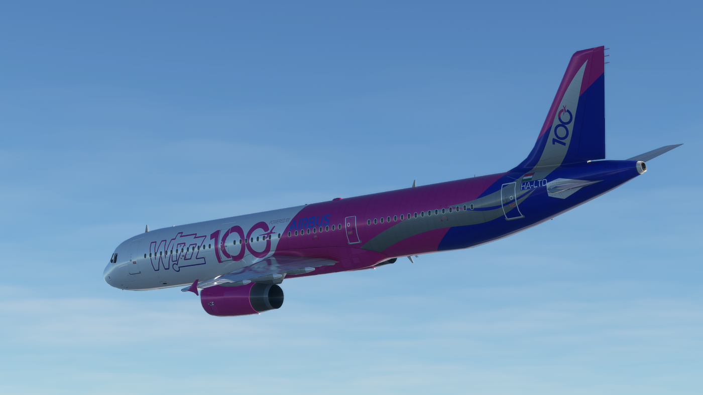 Wizz Air 100 A321 [Realistic Livery] (HA-LTD) [4k] for Microsoft Flight ...