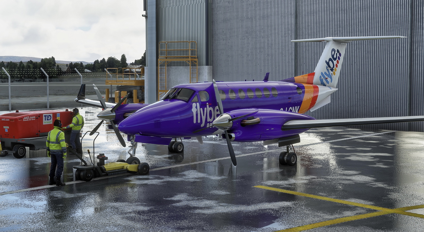 Beechcraft King Air350 Flybe Purple para Microsoft Flight Simulator | MSFS