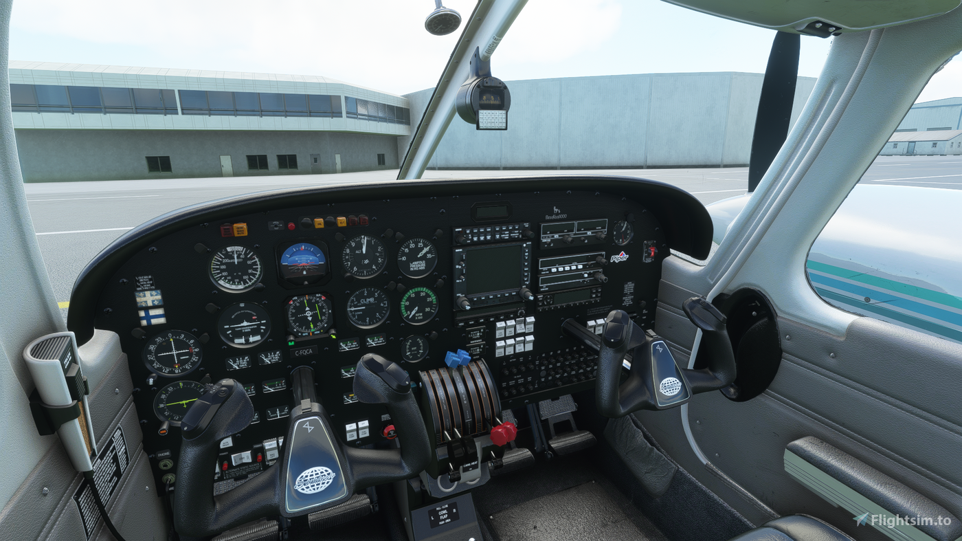 Black Cockpit for the Carenado Piper PA44 Seminole for Microsoft Flight ...