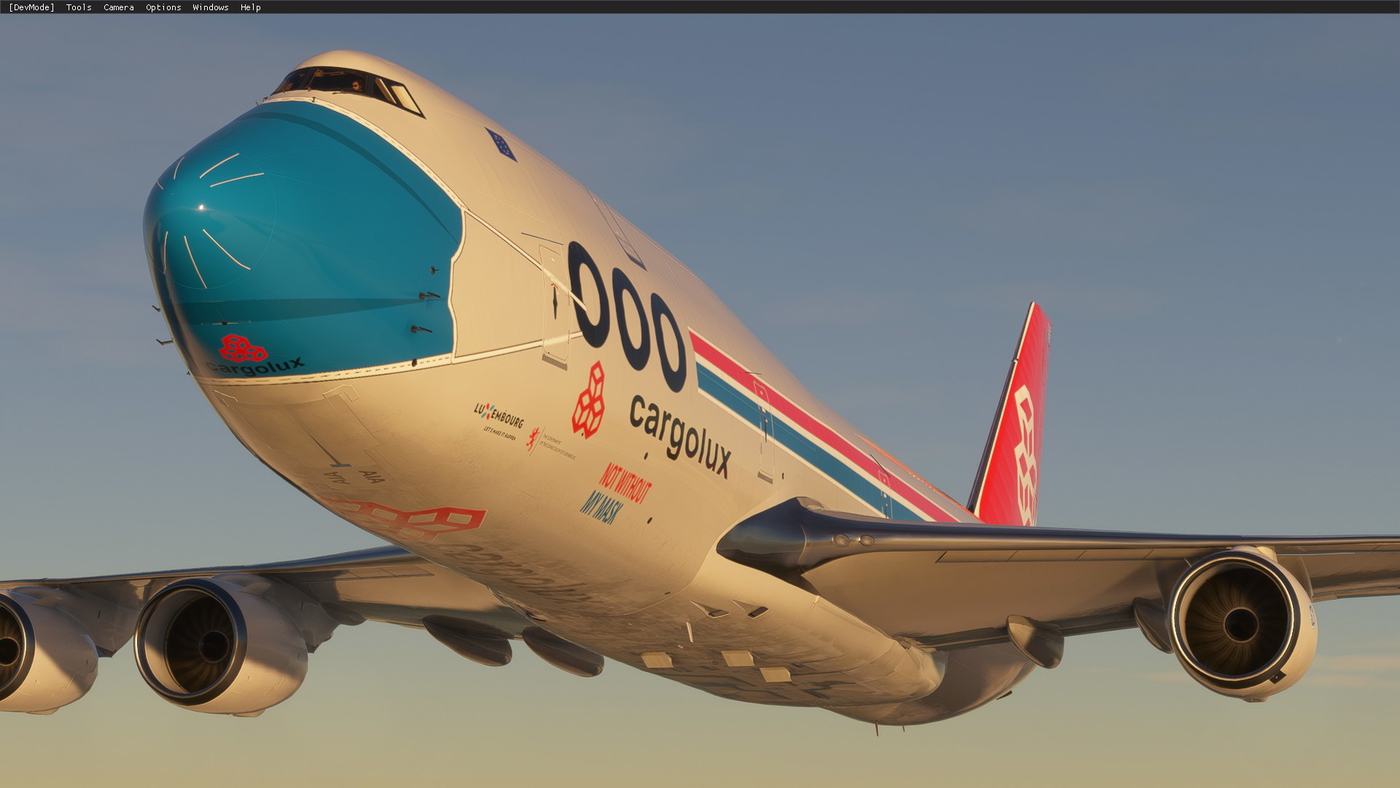 Boeing 747-8 Cargolux masked for Microsoft Flight Simulator | MSFS