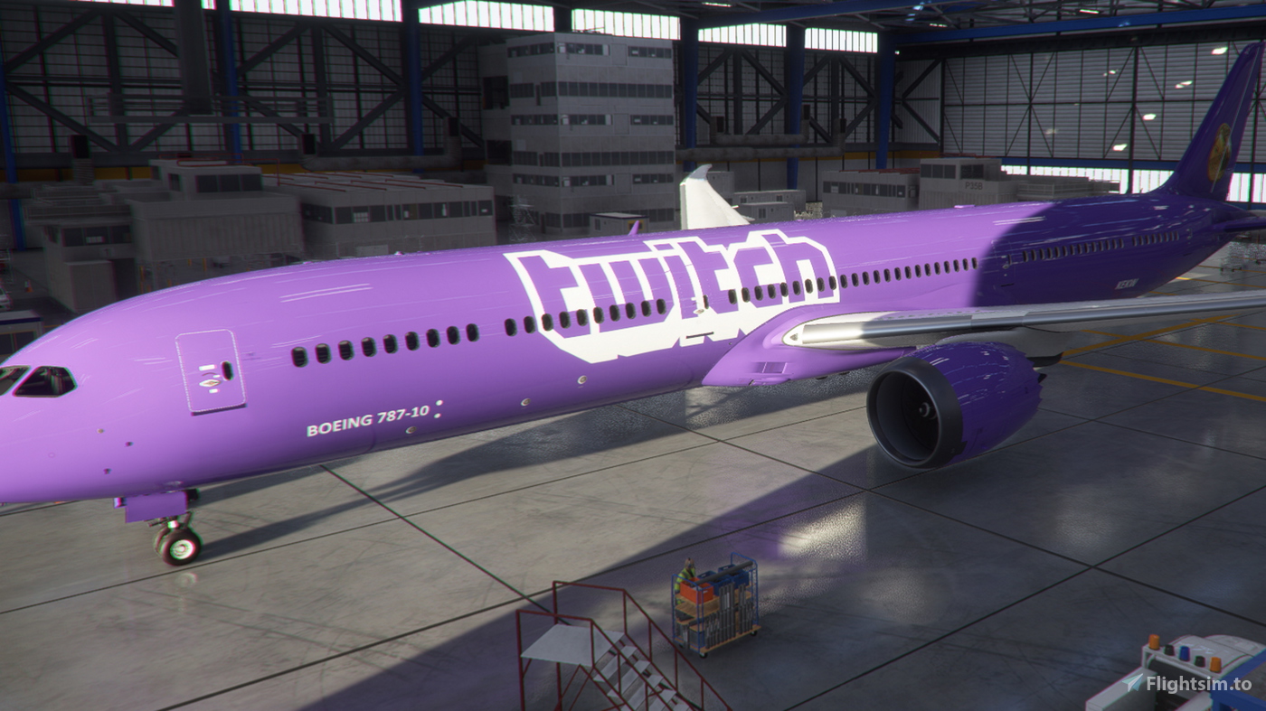 Twitch Livery - Boeing 787-10 pour Microsoft Flight Simulator | MSFS