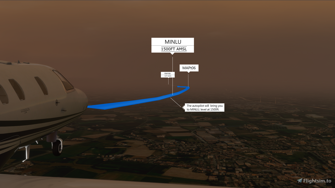 15° offset RNP approach - RWY06 - EBKT landing challenge for Microsoft ...
