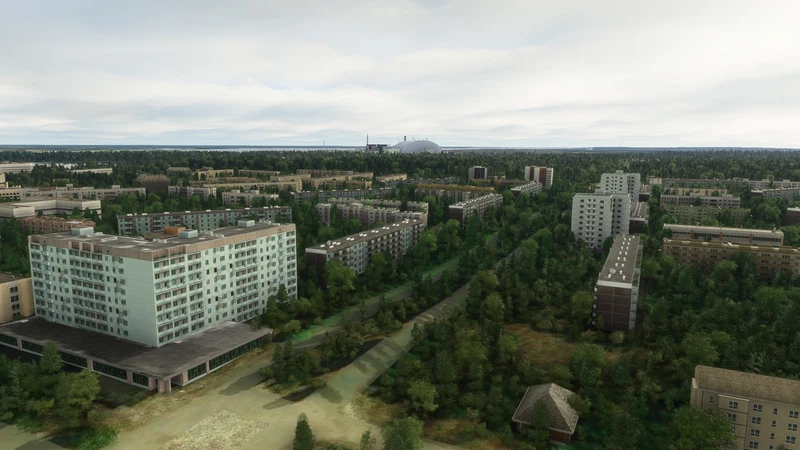 Chernobyl NPP and Pripyat town for Microsoft Flight Simulator | MSFS