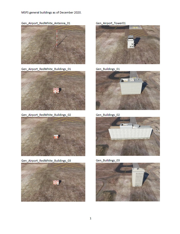 General Buildings Previews for Microsoft Flight Simulator | MSFS