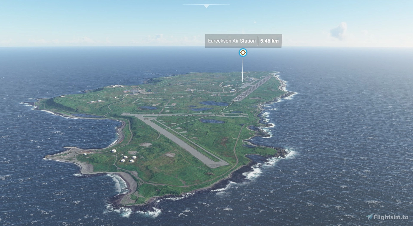 PASY Eareckson Air Station And Shemya Island Satellite Imagery for ...