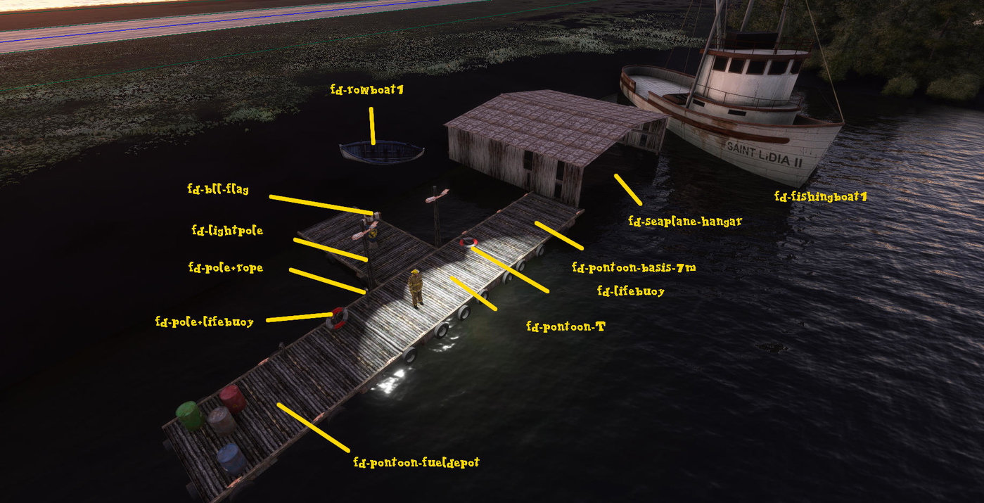 Dave's Seaplane base object library for Microsoft Flight Simulator | MSFS