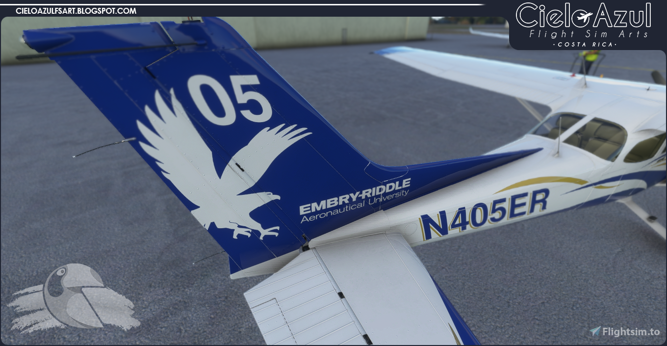 Embry-Riddle | N405ER | Asobo Cessna C172SP Classic (8K) for Microsoft ...